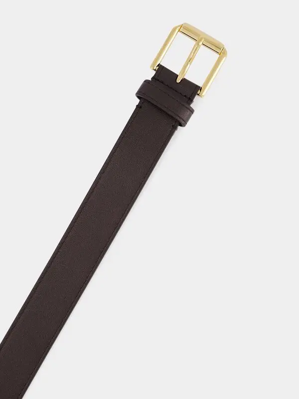 Givenchy Voyou Leather Belt - Brown