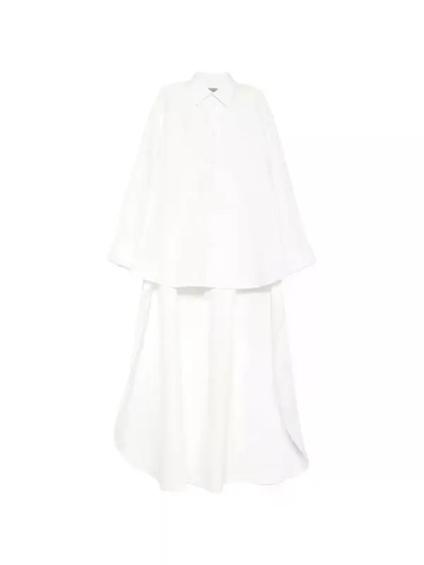 Balenciaga Train-detail Poplin Shirt