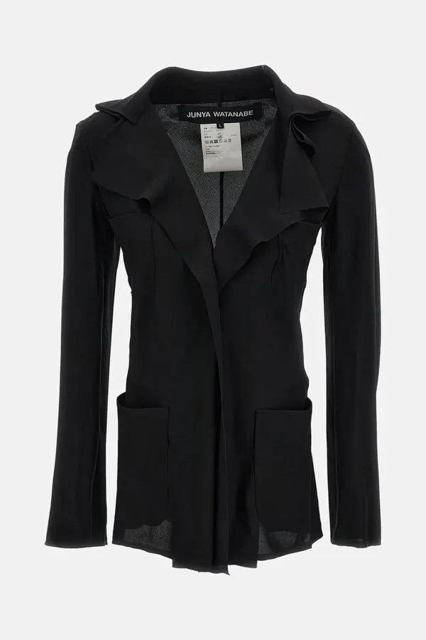 Junya Watanabe Fluid-fabric Jacket With Deconstructed Lapels