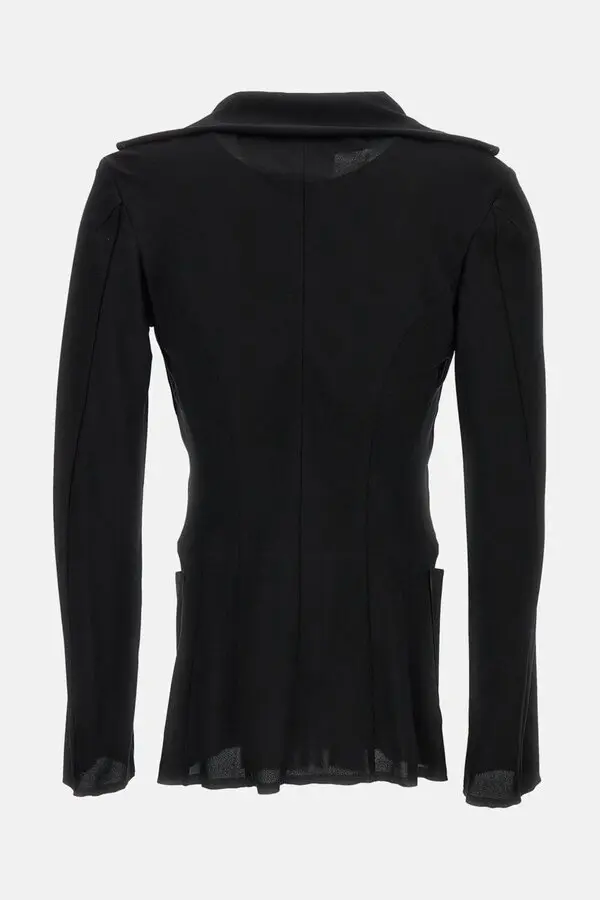 Junya Watanabe Fluid-fabric Jacket With Deconstructed Lapels