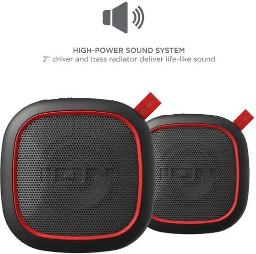 ION AUDIO Isp153 Magnet Rocker Portable Bluetooth Speaker