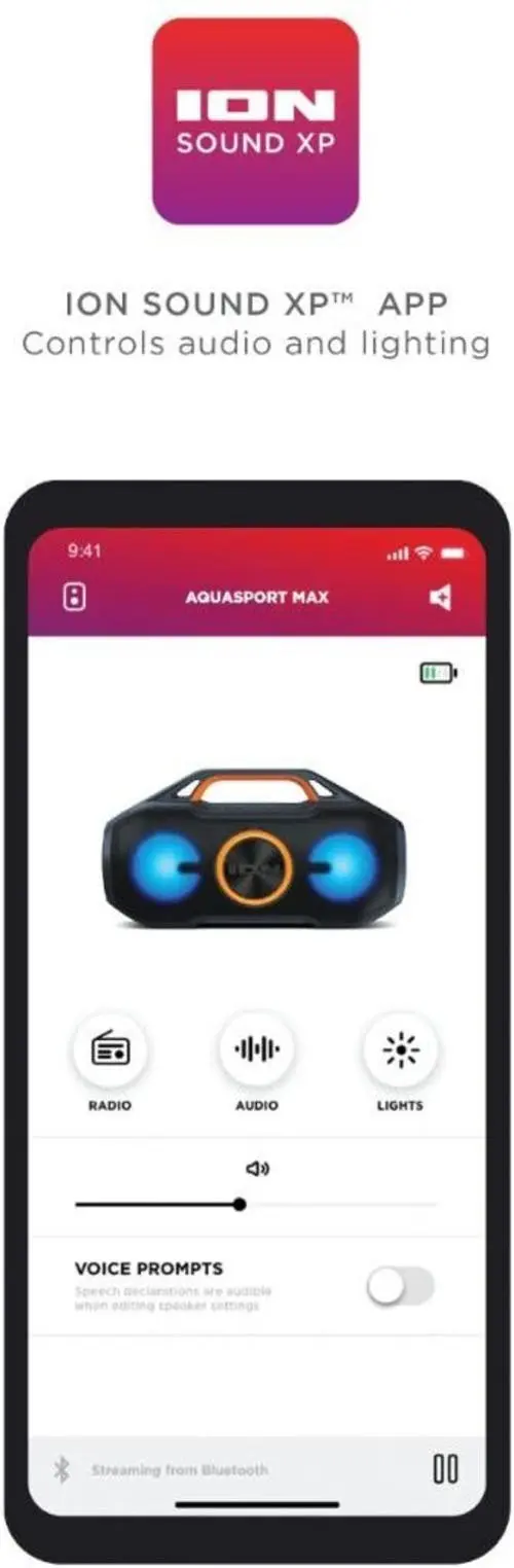ION AUDIO Uber Boom Portable Bluetooth Speaker