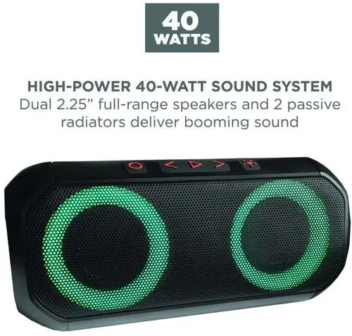 ION AUDIO Uber Boom Portable Bluetooth Speaker