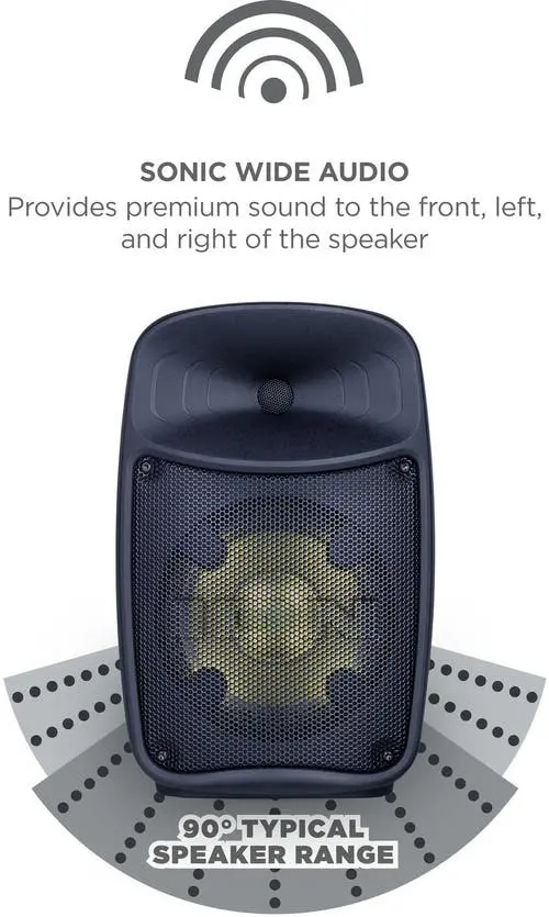 ION AUDIO Pro Glow Express Portable Bluetooth Speaker