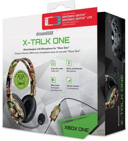 DREAMGEAR Wired Headset X-talk Headset With Boom Mic - Multicolor