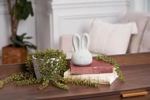 GALLERIE II Smiling Easter Bunny Head Cement Decorative Figurine 6.1