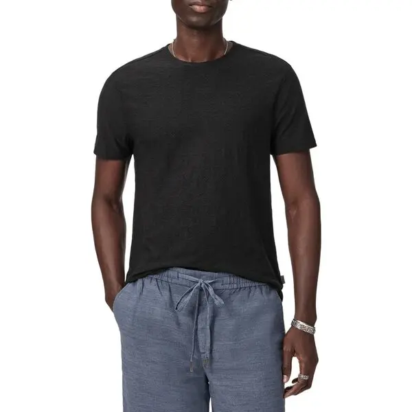 John Varvatos Rubin Jacquard Crewneck T-shirt - Black