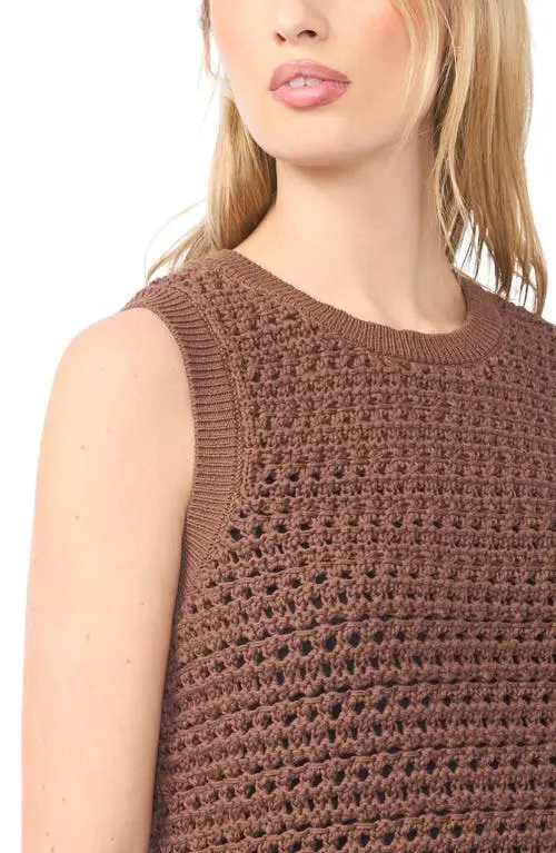 Halogen Open Stitch Sweater Tank