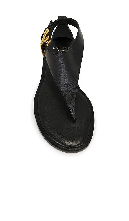 Balmain Anthem Thong Sandal - Black