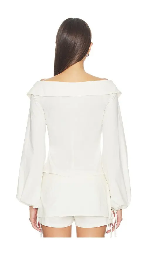 BUCI Budva Blouse Off The Shoulder, Drawstring Cuffs