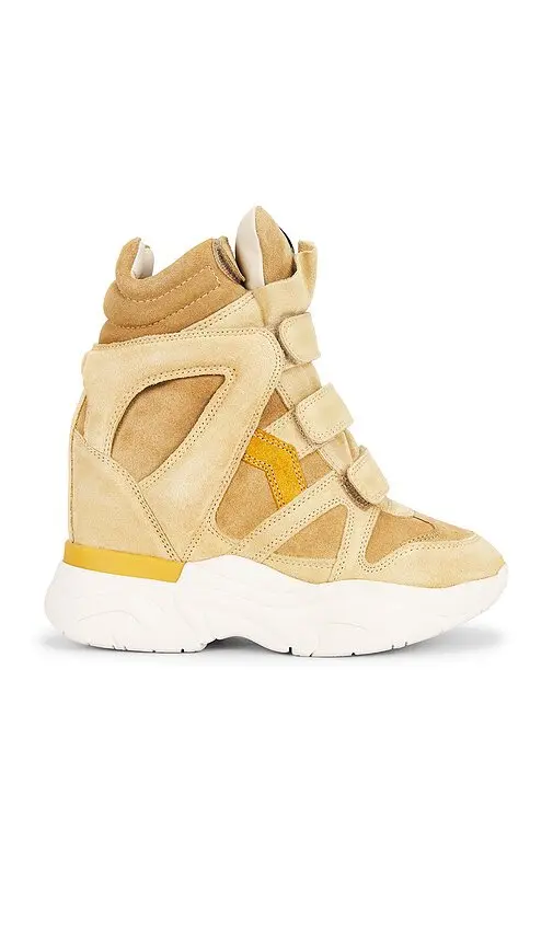 Isabel Marant Étoile Balskee High Top Wedge Sneakers - Beige