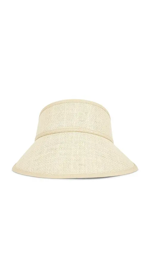 Brixton Newport Straw Visor - Tan