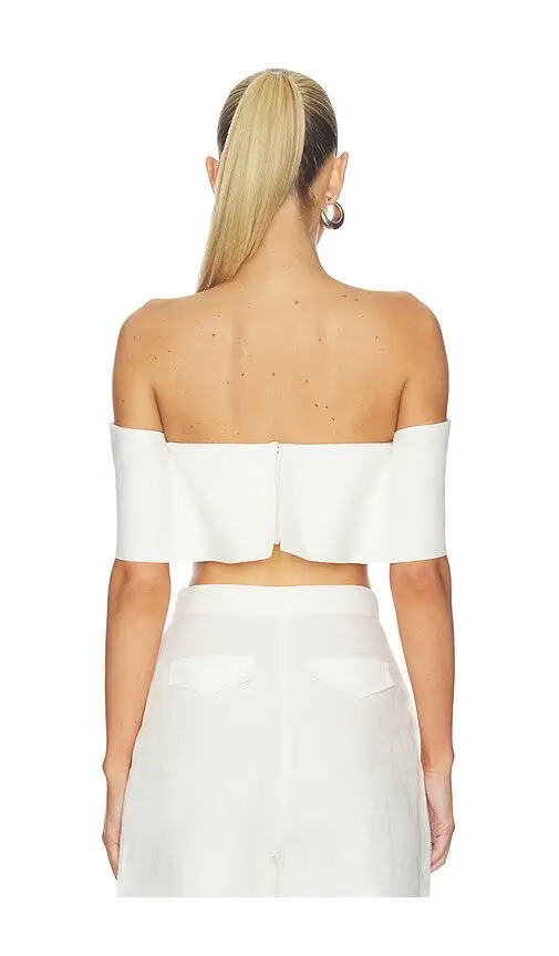 SELMACILEK Strapless Linen Top