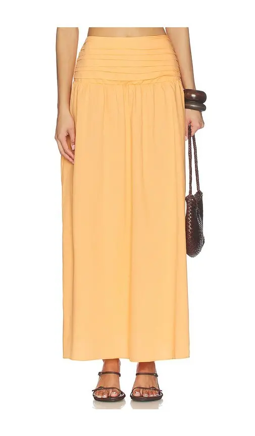 Peixoto Rowan Maxi Skirt - Orange