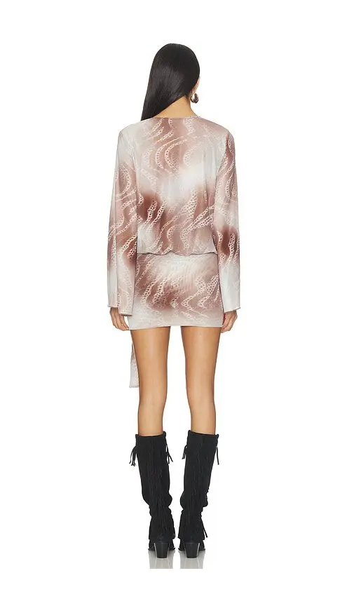 Superdown Maree Drape Mini Dress