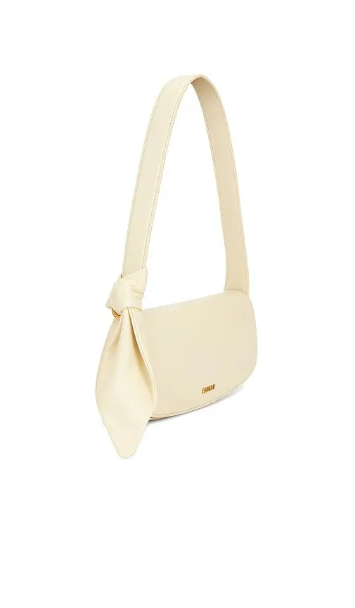 ROTATE BY BIRGER CHRISTENSEN Leather Knot Strap Bag - Cream