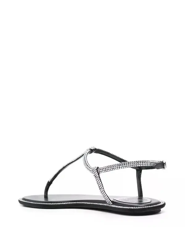 Rene Caovilla Diana Rhinestone Embellished Flat Sandals