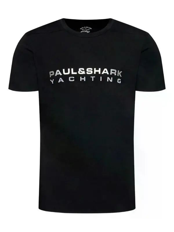 Paul & Shark Metallic-logo T-shirt