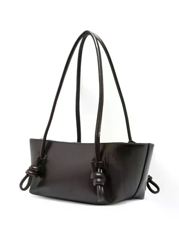 Hereu Fleca Leather Shoulder Bag - Brown