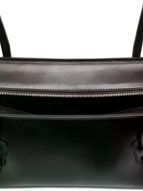 Hereu Fleca Leather Shoulder Bag - Brown