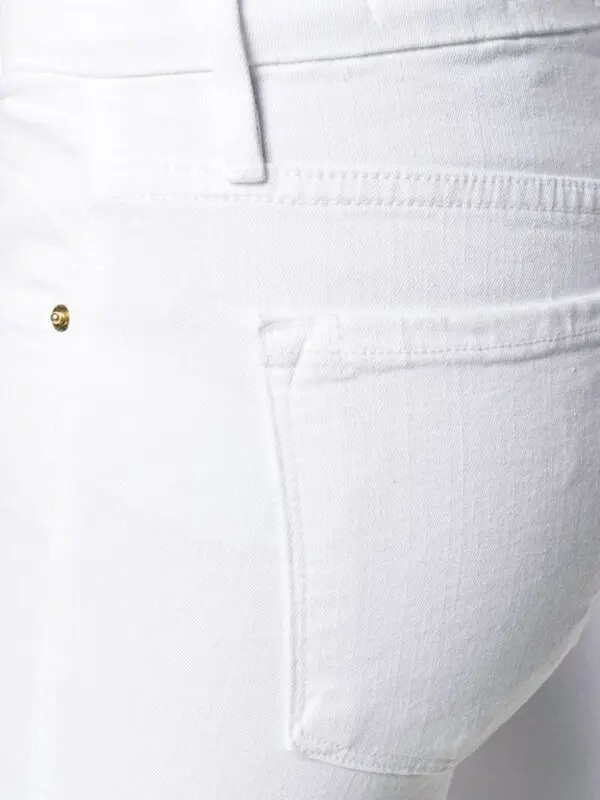 FRAME Le Crop Mini Boot Trousers - White