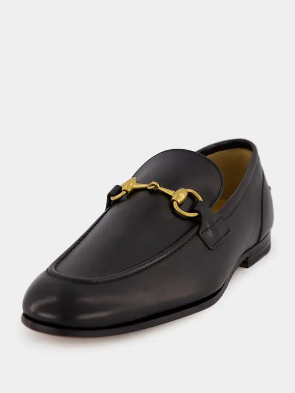 Gucci Jordaan Leather Loafers - Black