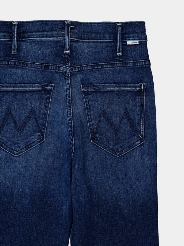 MOTHER The Hustler Ankle Flare Jeans - Blue