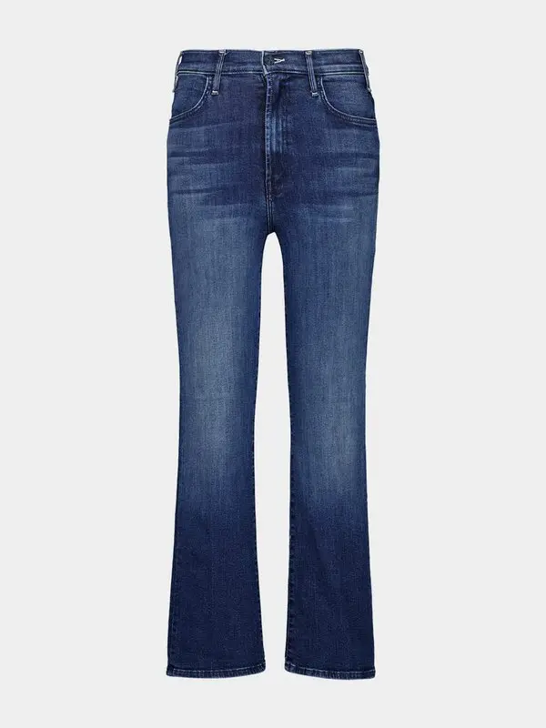 MOTHER The Hustler Ankle Flare Jeans - Blue