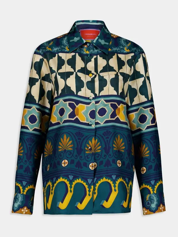 La DoubleJ Casareale Placée Silk Shirt - Multicolour