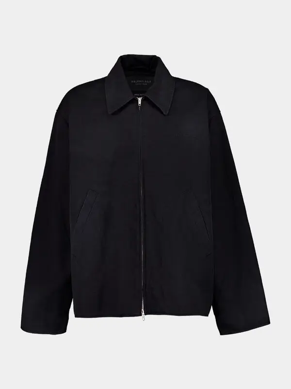 Balenciaga Zip-up Heavy Cotton Jacket