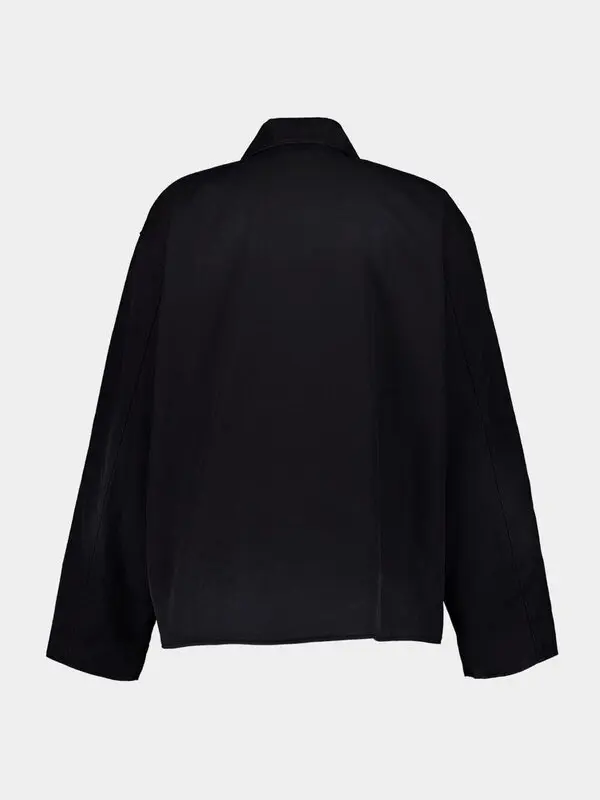 Balenciaga Zip-up Heavy Cotton Jacket