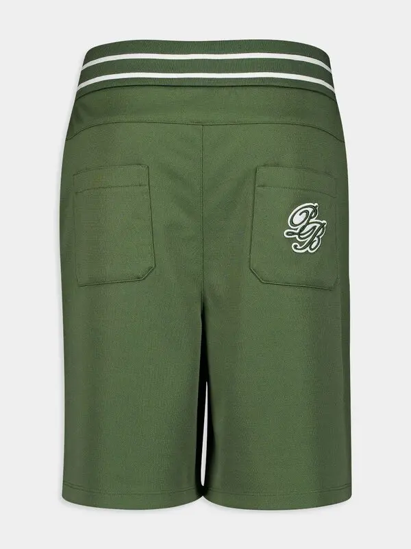 Balmain Pb Patch Bermuda Shorts