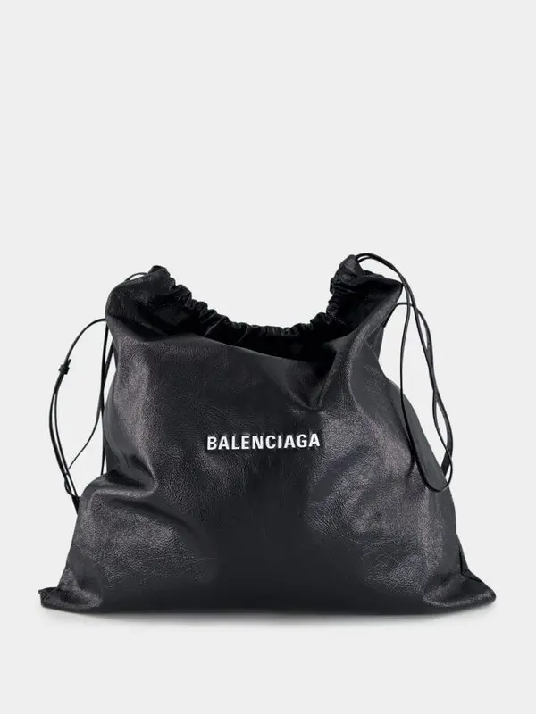 Balenciaga Large Dust Bag Crossbody Pouch - Black