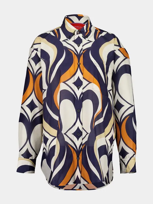 La DoubleJ Jive Macro Cotton Shirt - Multicolour