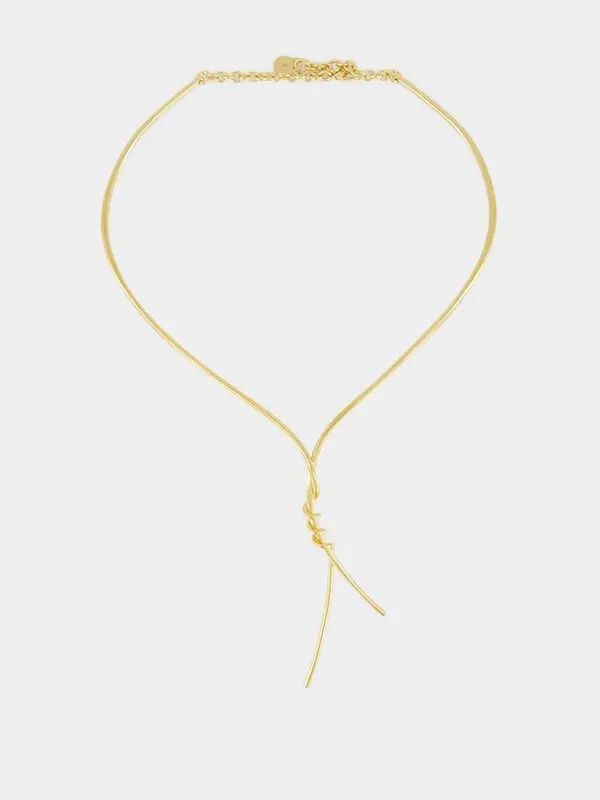 Rabanne Twisted Necklace - Gold