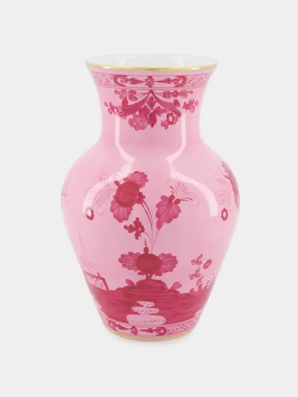 GINORI 1735 Oriente Italiano Porpora Ming Vase - Pink