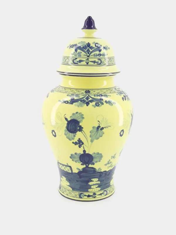 GINORI 1735 Oriente Italiano Large Potiche Vase - Blue