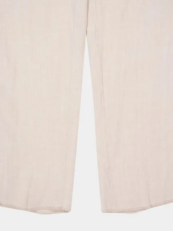 Boglioli Linen Straight Fit Trousers