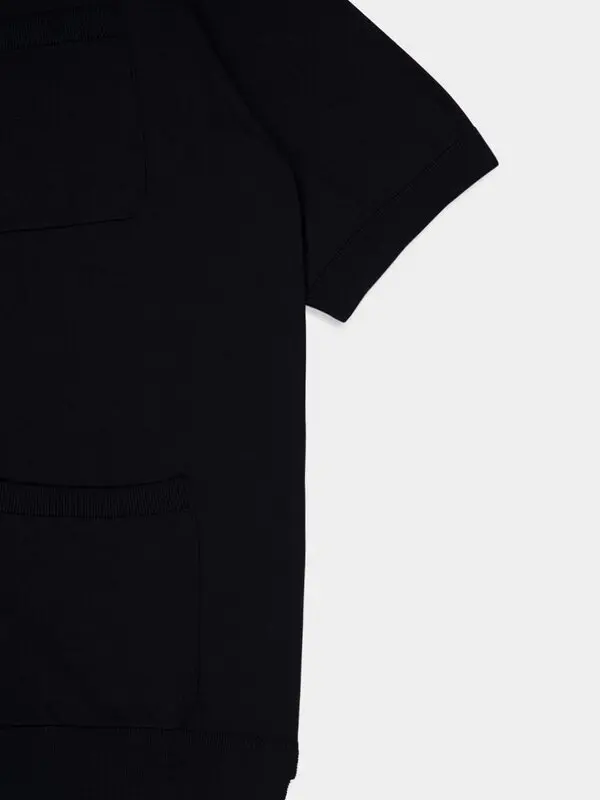 PIACENZA CASHMERE 1733 Short-sleeve Button-up Shirt - Black