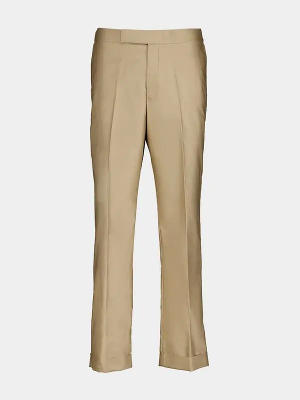 Alexander McQueen Cotton Trousers - Beige