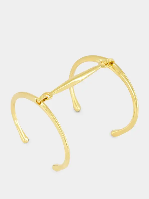 TOM FORD Vintage Brass Arrow Armlet - Gold