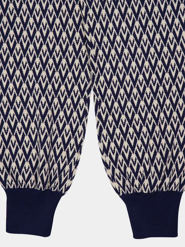 Valentino Garavani Jacquard Wool Knit Trousers