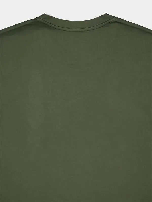 Boglioli Olive Cotton Crew Neck T-shirt - Green