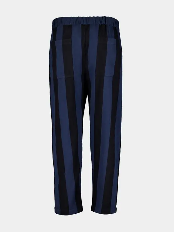 MARRAKSHI LIFE Striped Cotton Trousers