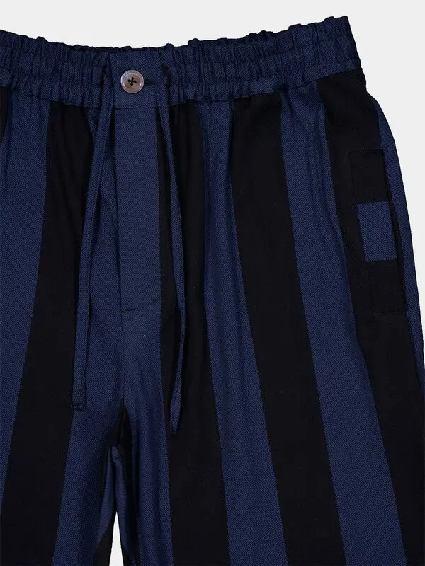 MARRAKSHI LIFE Striped Cotton Trousers
