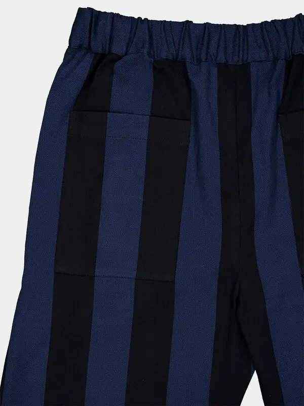 MARRAKSHI LIFE Striped Cotton Trousers