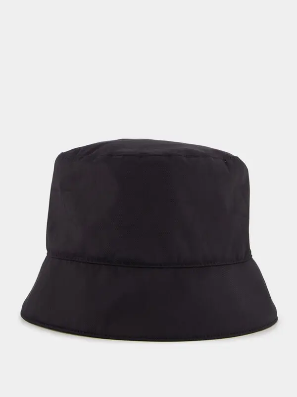 Valentino Garavani Toile Iconographe Reversible Nylon Bucket Hat - Black
