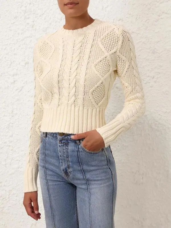 Zimmermann Cable Knit Sweater