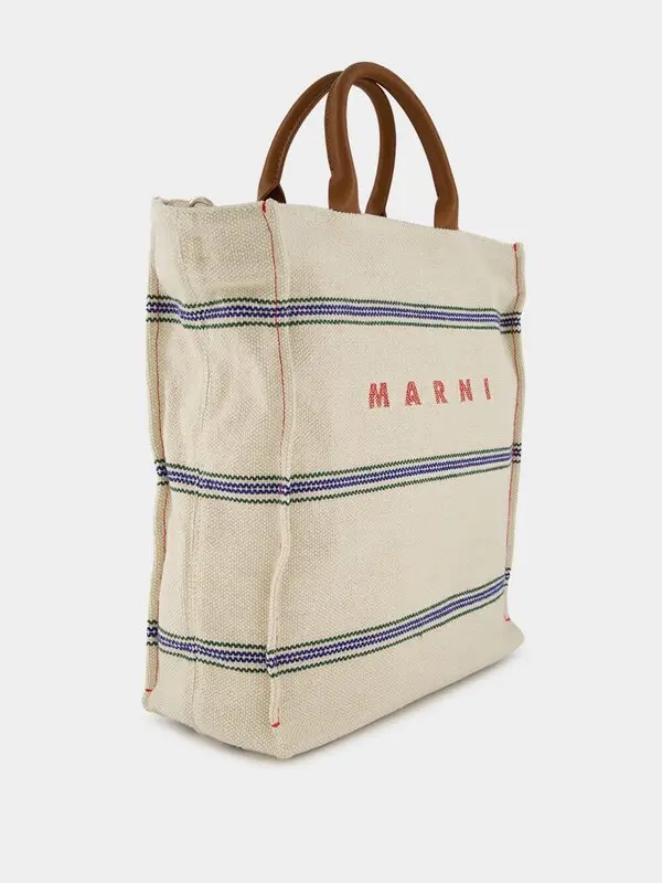 Marni Logo-print Canvas Tote Bag