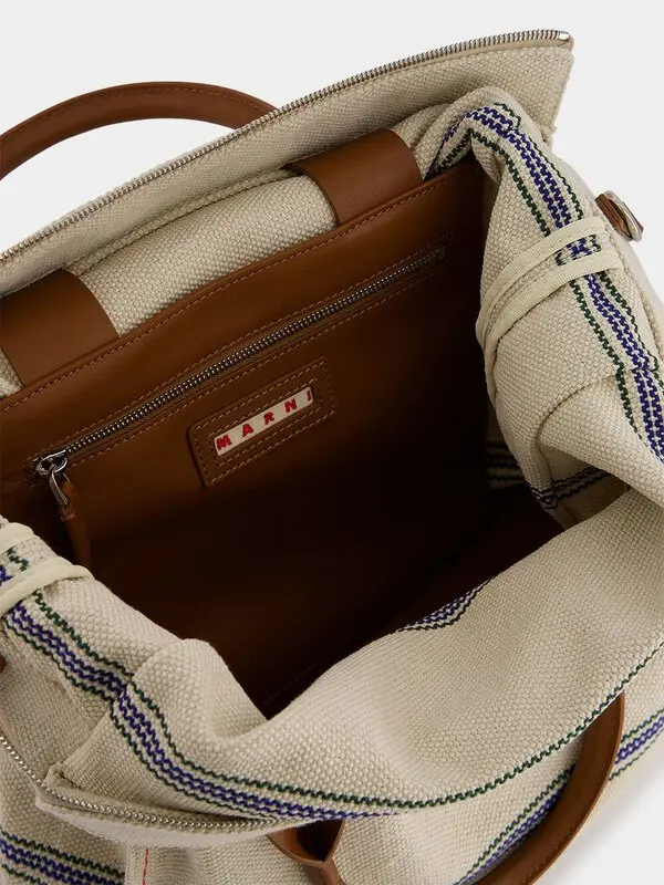 Marni Logo-print Canvas Tote Bag